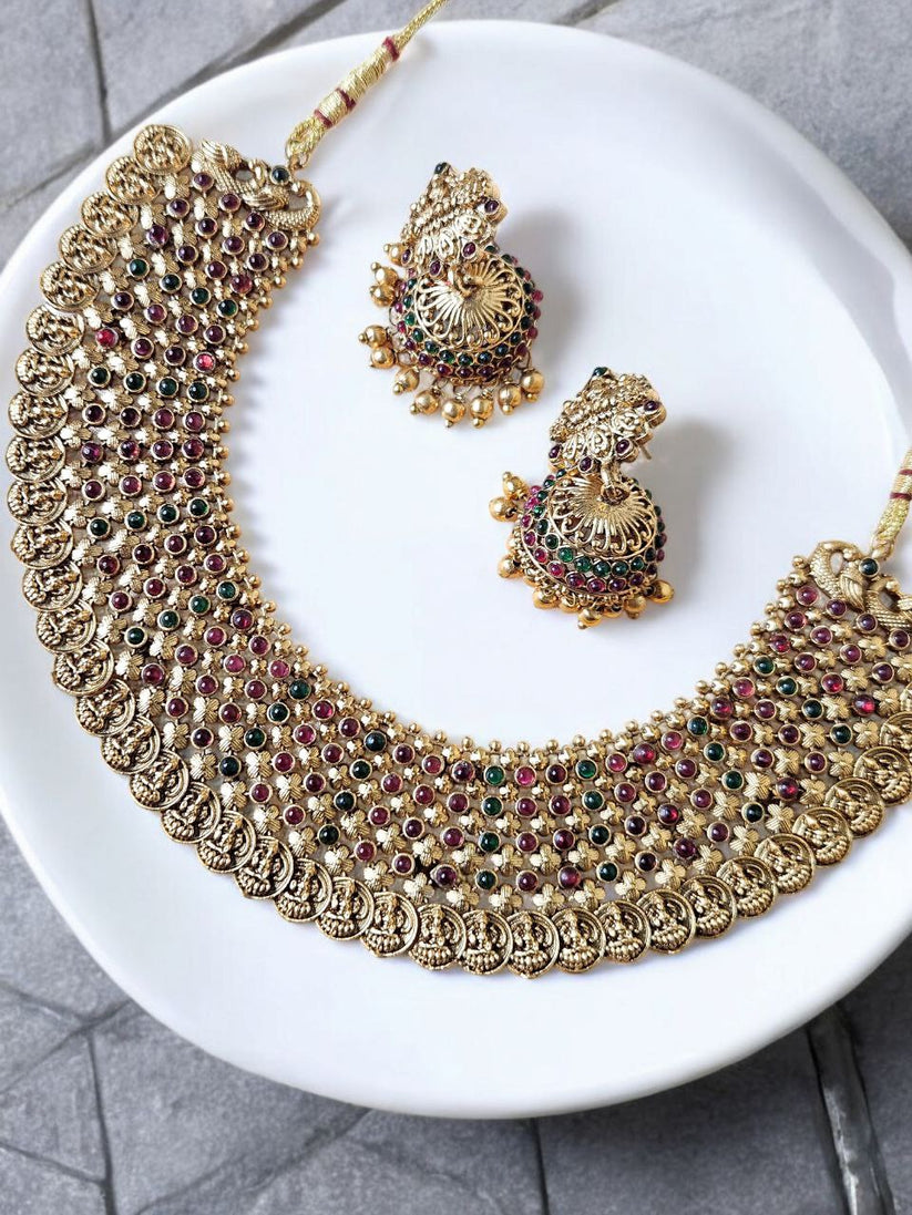 Premium 4 Layer Kempu Set – Diamond Drops